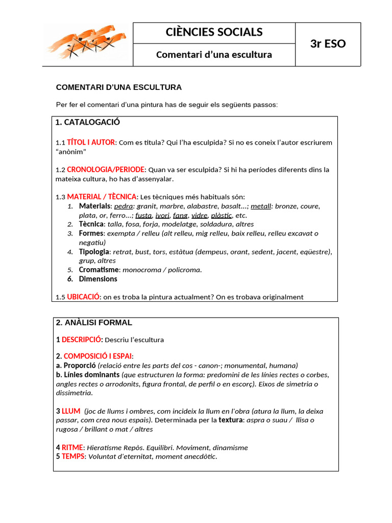 Comentari Escultura | PDF