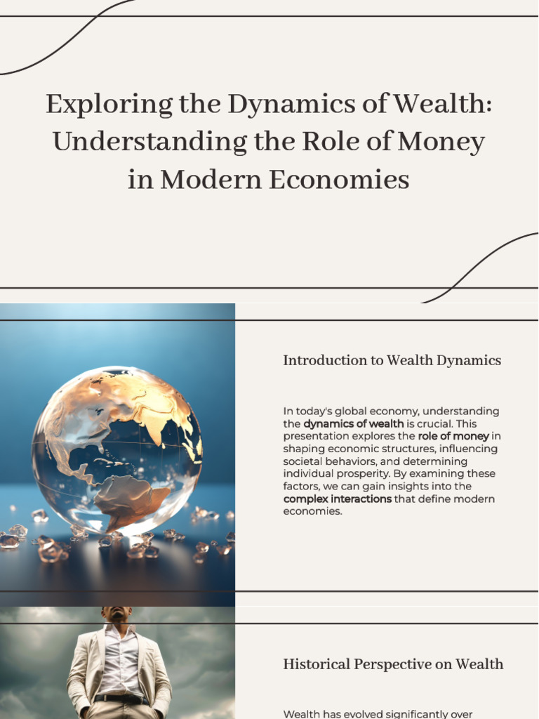 Wealth Dynamics in Modern Economies | PDF | Money | Wealth