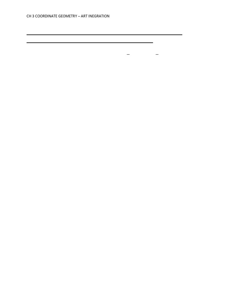 CH 3 Coordinate Geo Art Integration | PDF