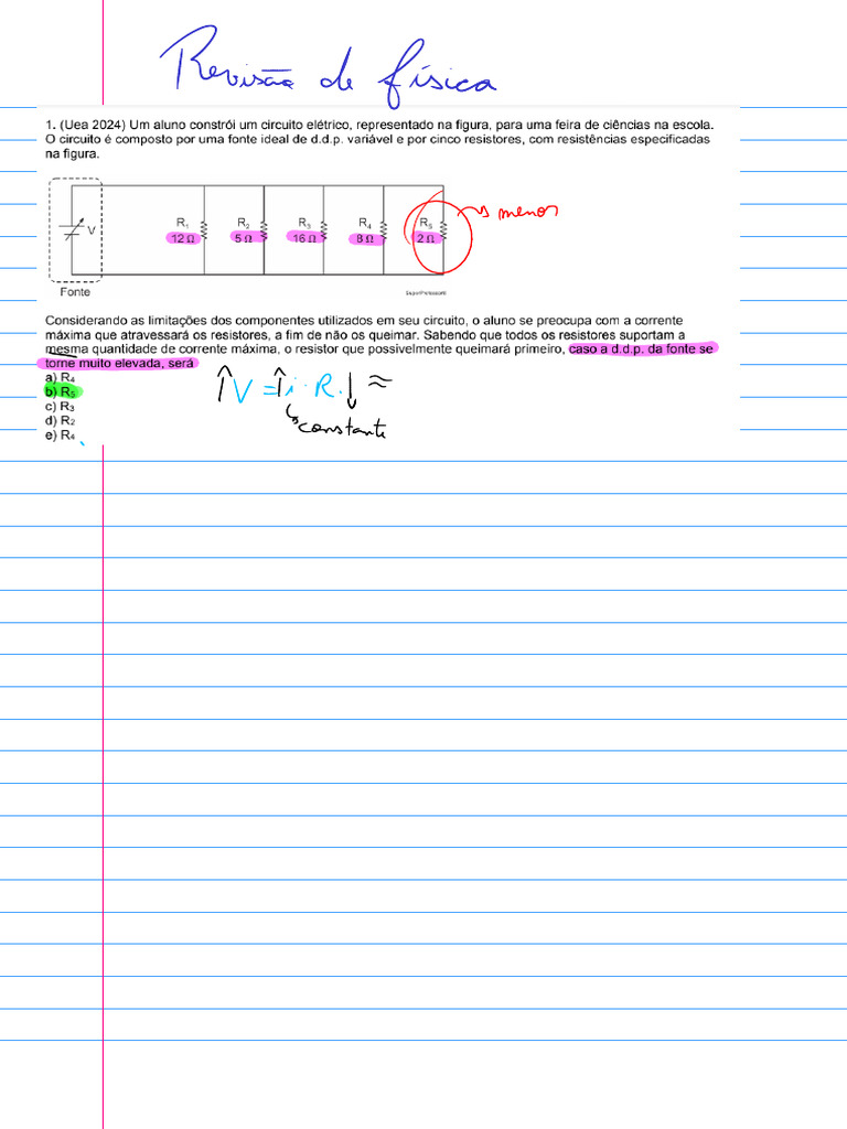 Revisão Física 2bim. | PDF