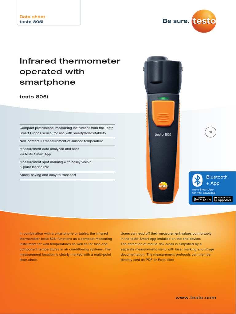 805i - Termometro Infravermelho | PDF