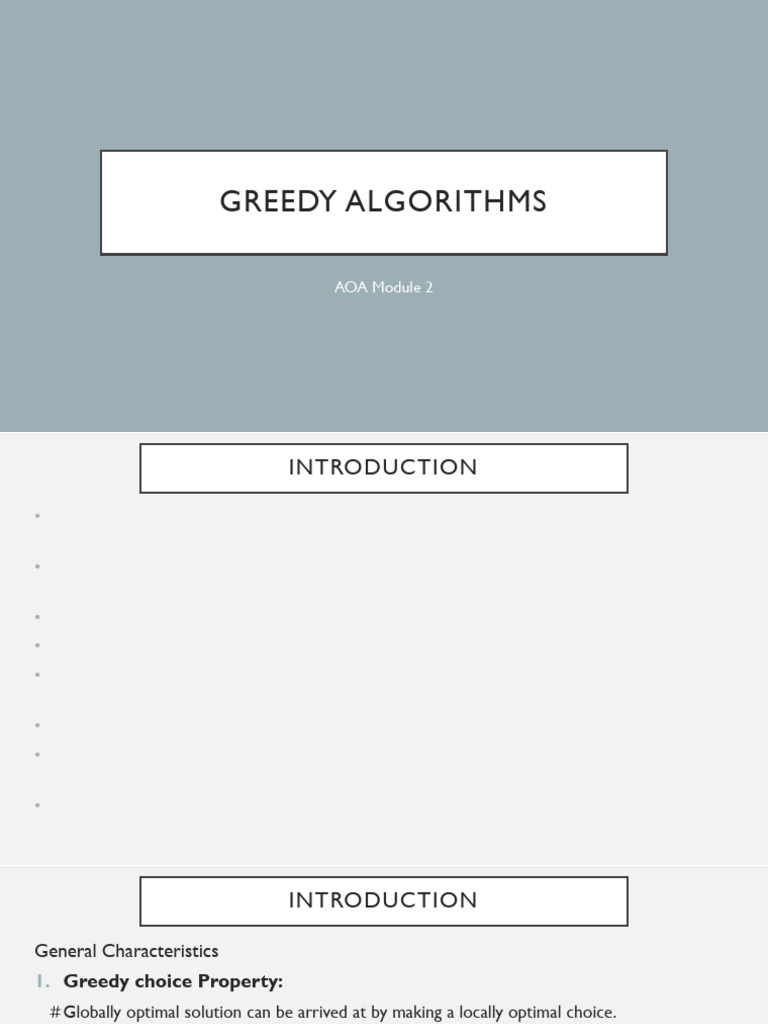 Module 2 Greedy | PDF