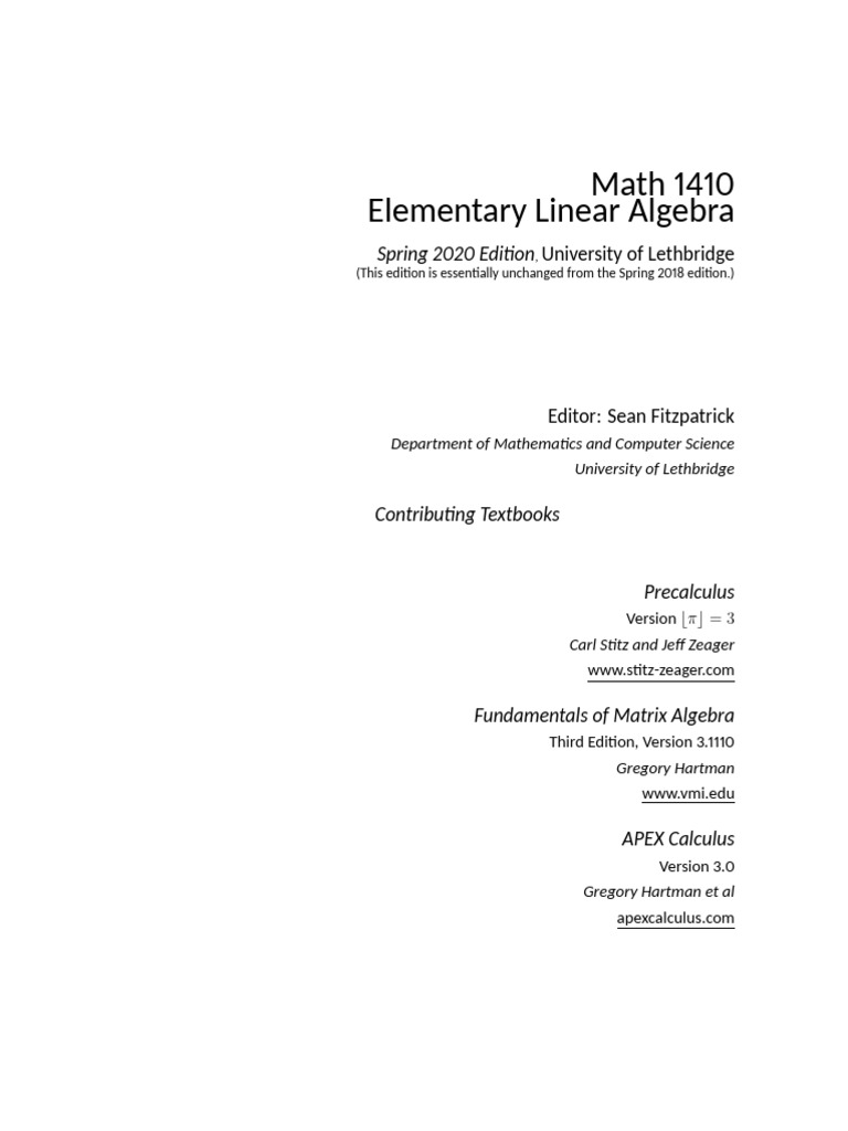 Math1410 Ebook | PDF