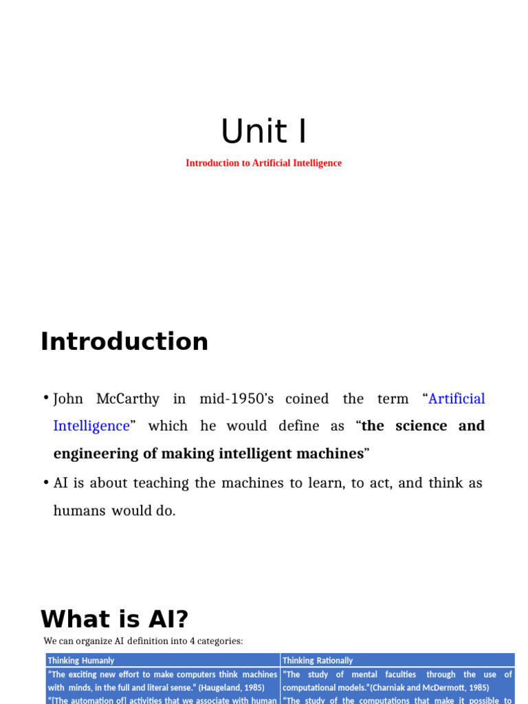 Aiml Part1 | PDF