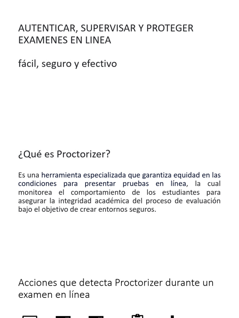 Presentacion Proctorizer | PDF