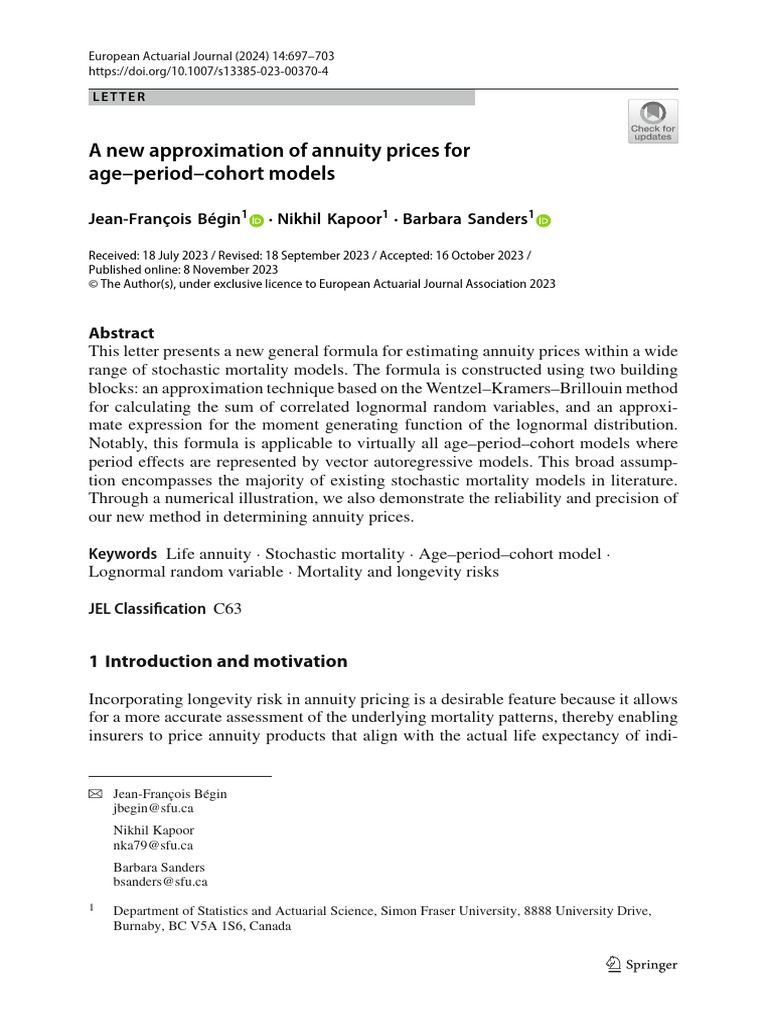 Cohort Model | PDF