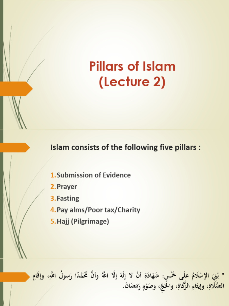 Pillars of Islam (Lecture 2) | PDF