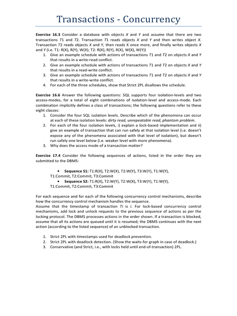Comp115 Class22 ExSol Concurrency | PDF