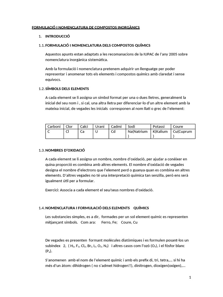 Formulaciã Iupac 2005 | PDF