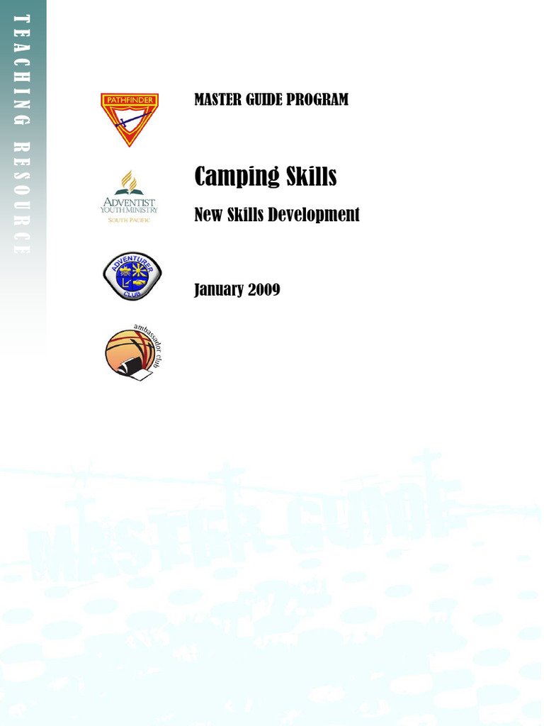 Teaching Resource Camping Skills Jan 09 | PDF
