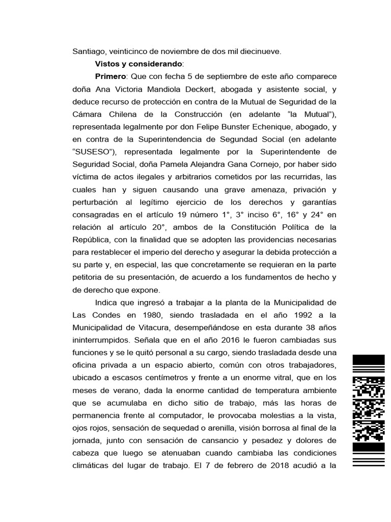 Corte de Apelaciones Rol 79167 2019 | PDF