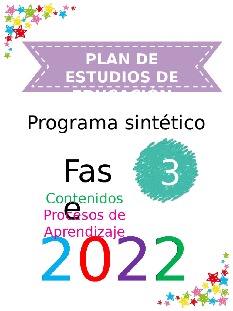 Programa Sintético Fase 3, 4 y 5 | PDF