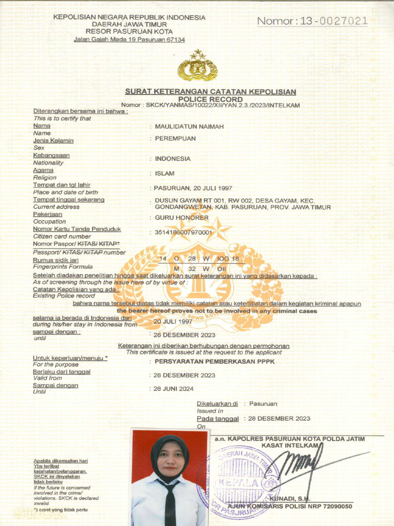 SKCK - 23 6514 112 0000271 - Compressed | PDF