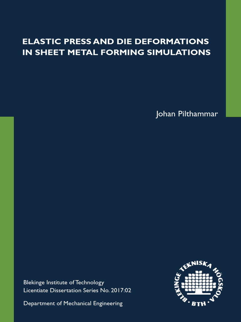 Elastic Press and Die Deformations | PDF