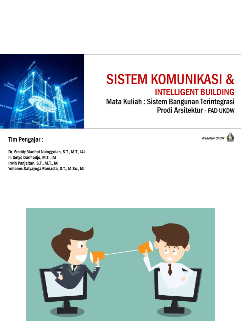 Sesi 11 - Komunikasi Intelligent Building | PDF | Seni