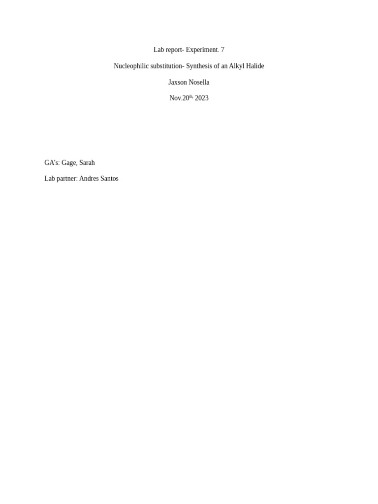 Experiment 7-Lab Report | PDF