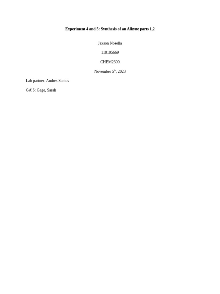 Experiment 4,5 Lab report | PDF