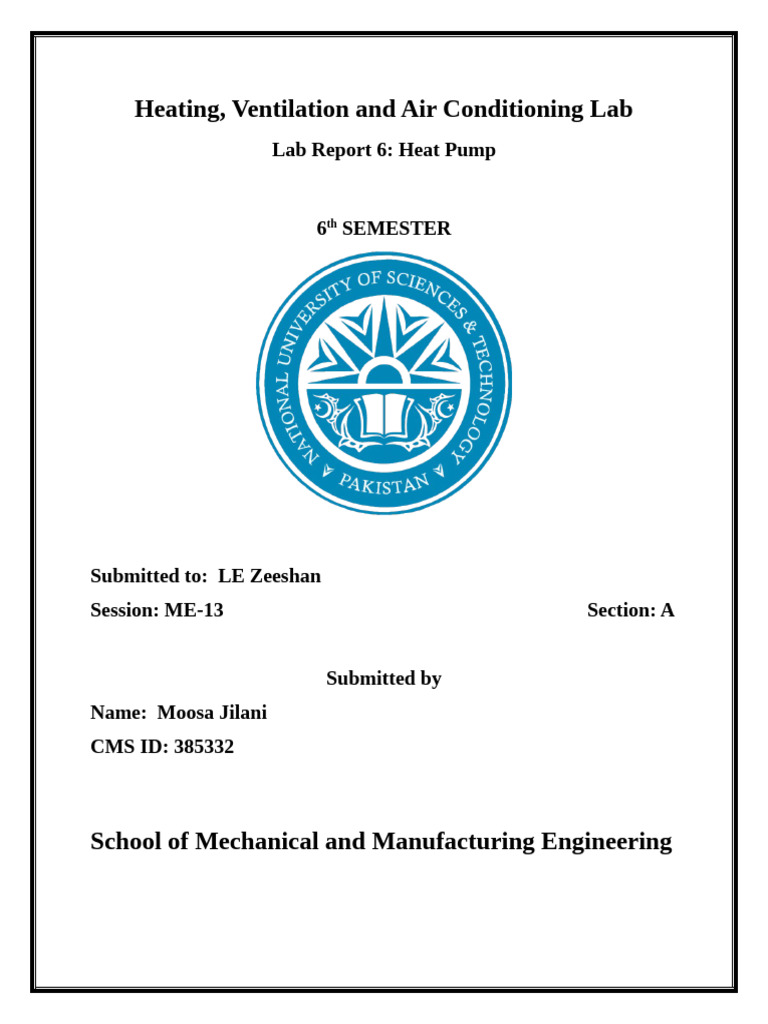 Lab 6 - Heat Pump | PDF