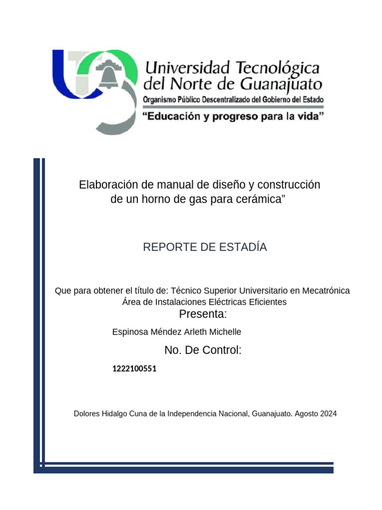 Reporte de Estadias Utng | PDF