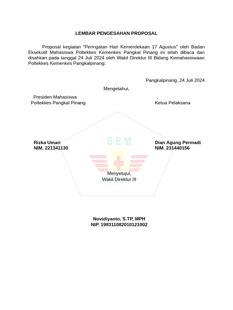 Rancangan Proposal Kegiatan | PDF