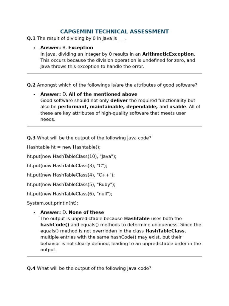 Technical QA 01 | PDF
