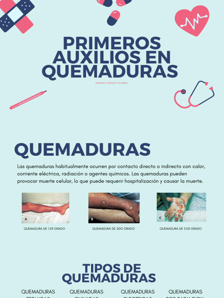 Primeros Auxilios en Quemaduras | PDF