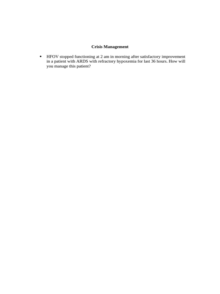 Crisis Management | PDF