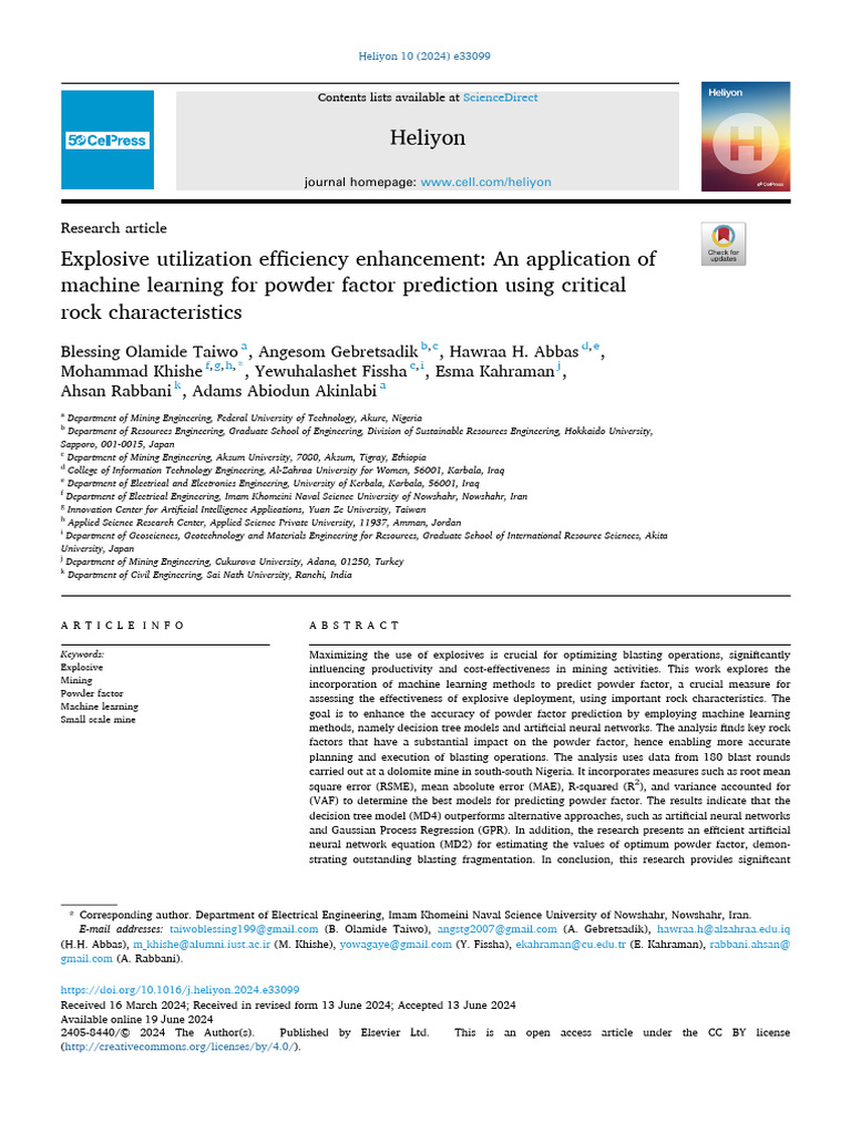 Explosive Utilization Efficiency Enhancement An Application of | PDF