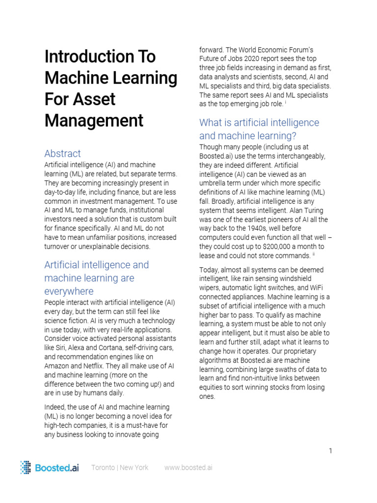 Boosted - Ai Machine Learning Introduction | PDF | Artificial Intelligence | Intelligence (AI ...