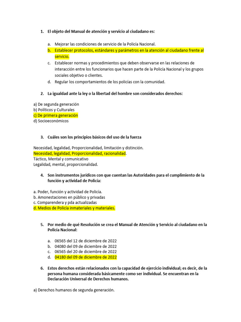 Simulacro de MANDATORIO | PDF