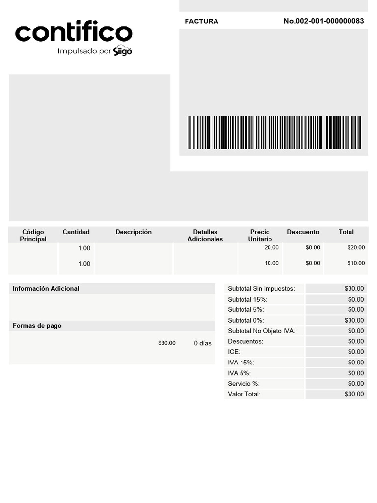 Fac 002-001-000000083 Gina Montoya | PDF