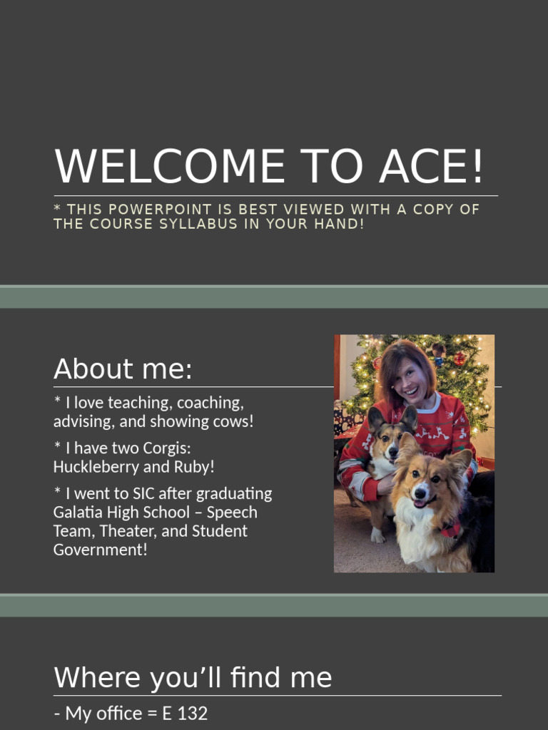 ACE Presentation For Class | PDF