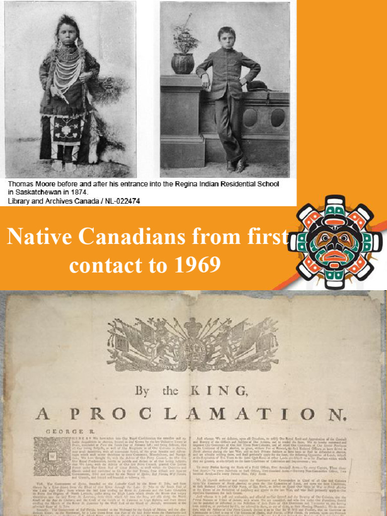History of Native Canadians Contact To Present | PDF
