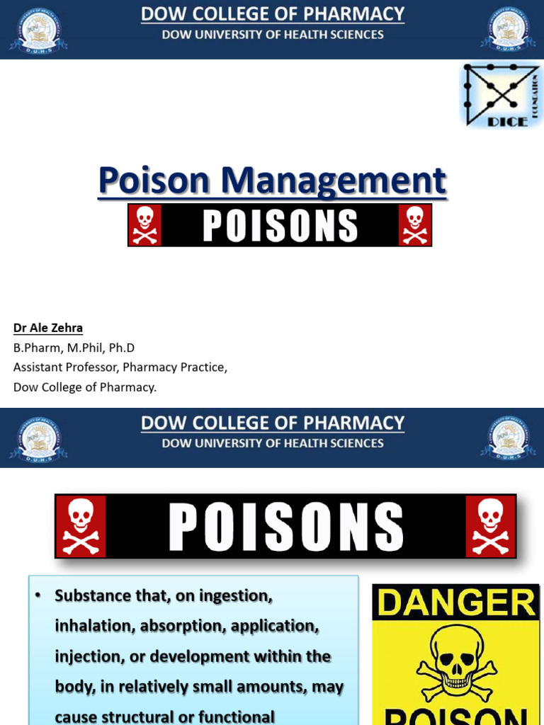 Poison Management | PDF