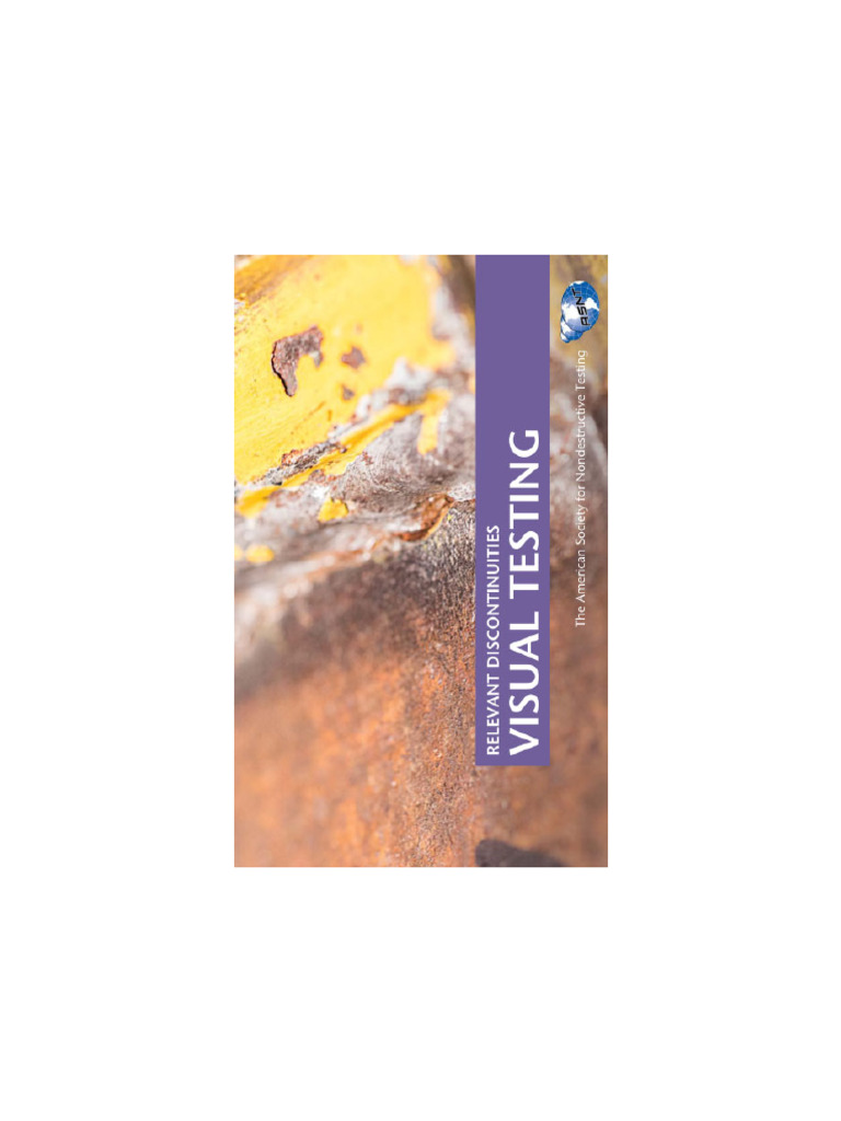 ASNT - Relevant Discontinuities Visual Testing (VT) | PDF