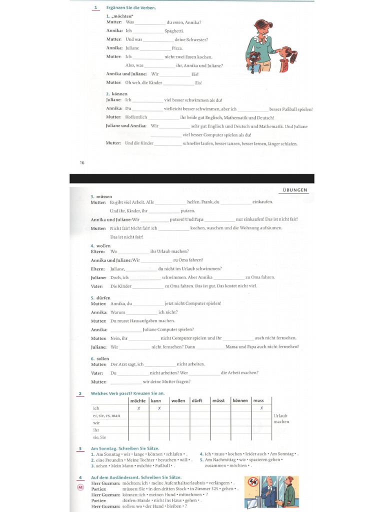 Modalverben A1 | PDF