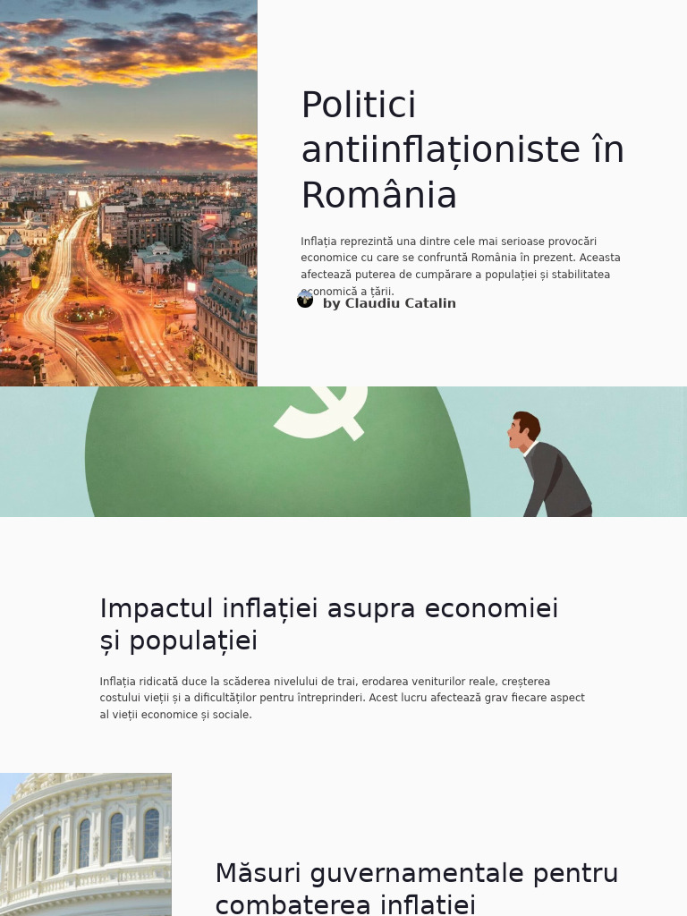 Politici Antiinflationiste in Romania. | PDF
