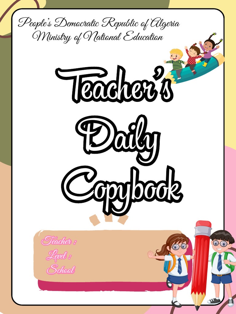 Daily Copybook by Miss Rahil | PDF | Career & Growth | Foreign Language Studies