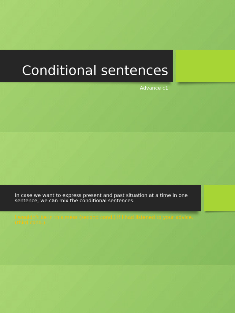 Mixed Conditionals Grammar Guides 141041 | PDF