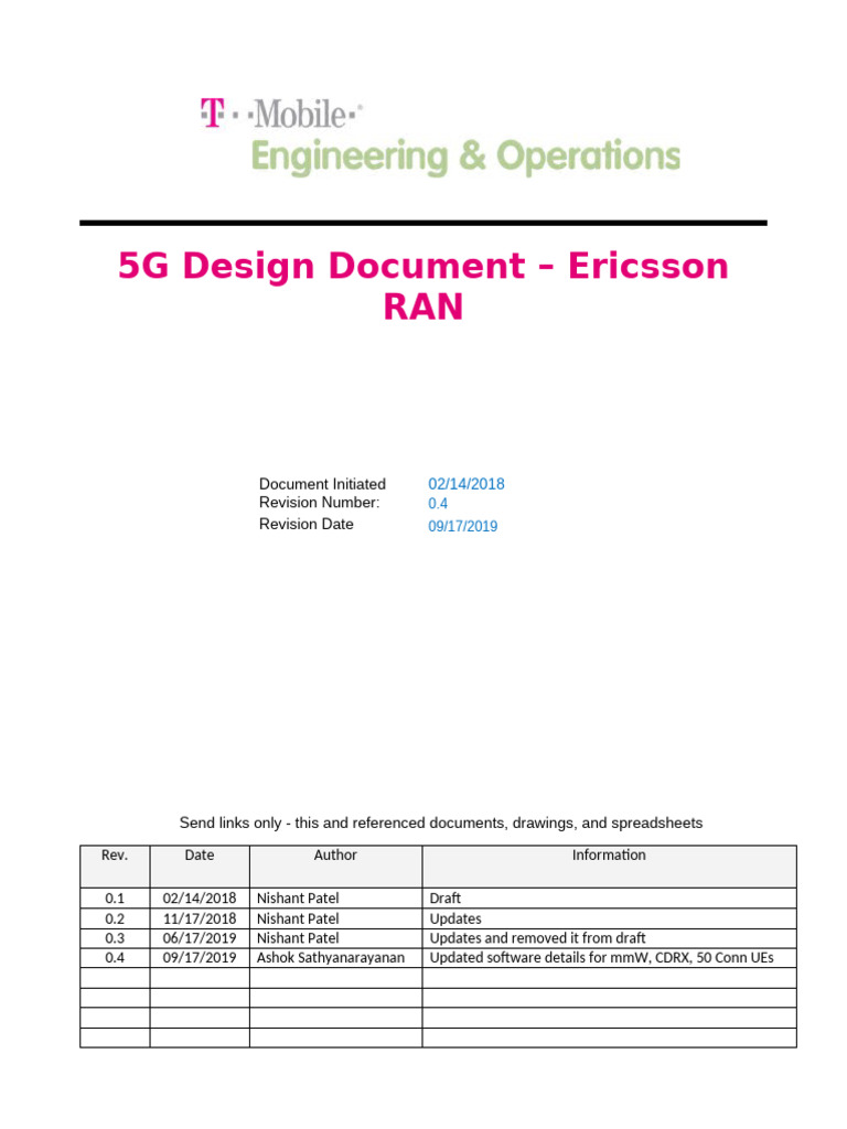5G Design Document | PDF