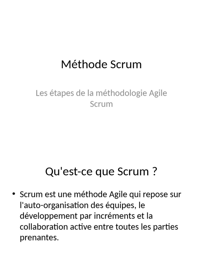 Scrum Methodology Presentation | PDF