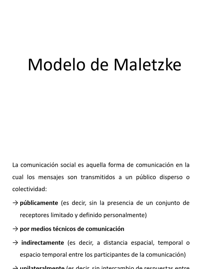 Modelo de Maletzke Power Point | PDF