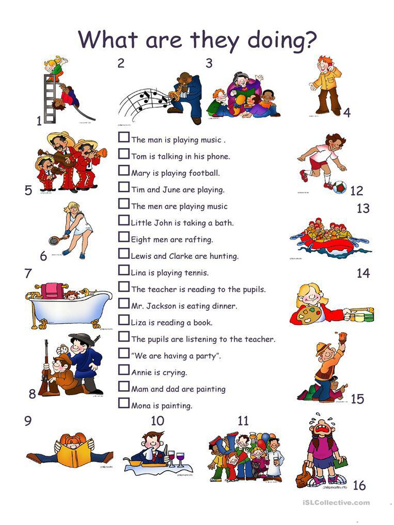 What Are They Doing Grammar Drills - 17274 - 1 | PDF