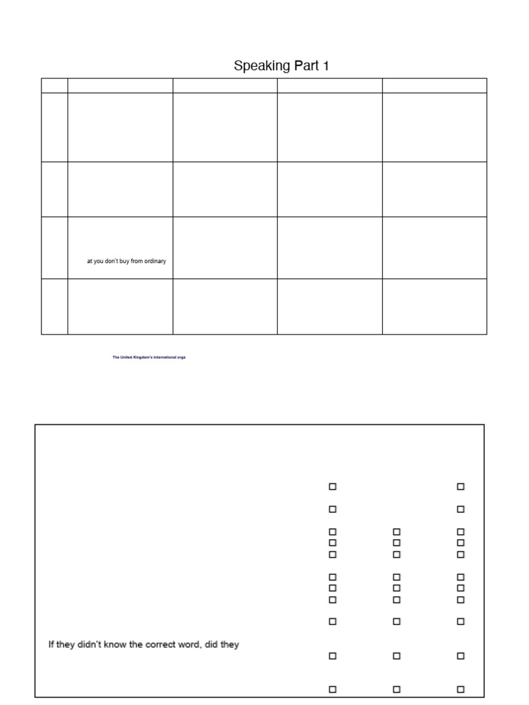 Speaking Part 1 Practice | PDF