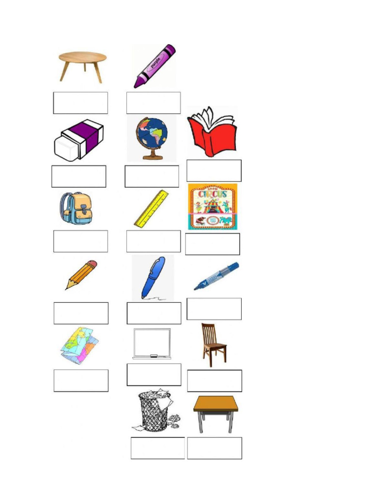 Classroom Objects | PDF