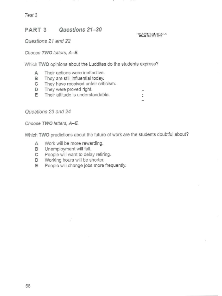 List Part 3 T3 18 | PDF