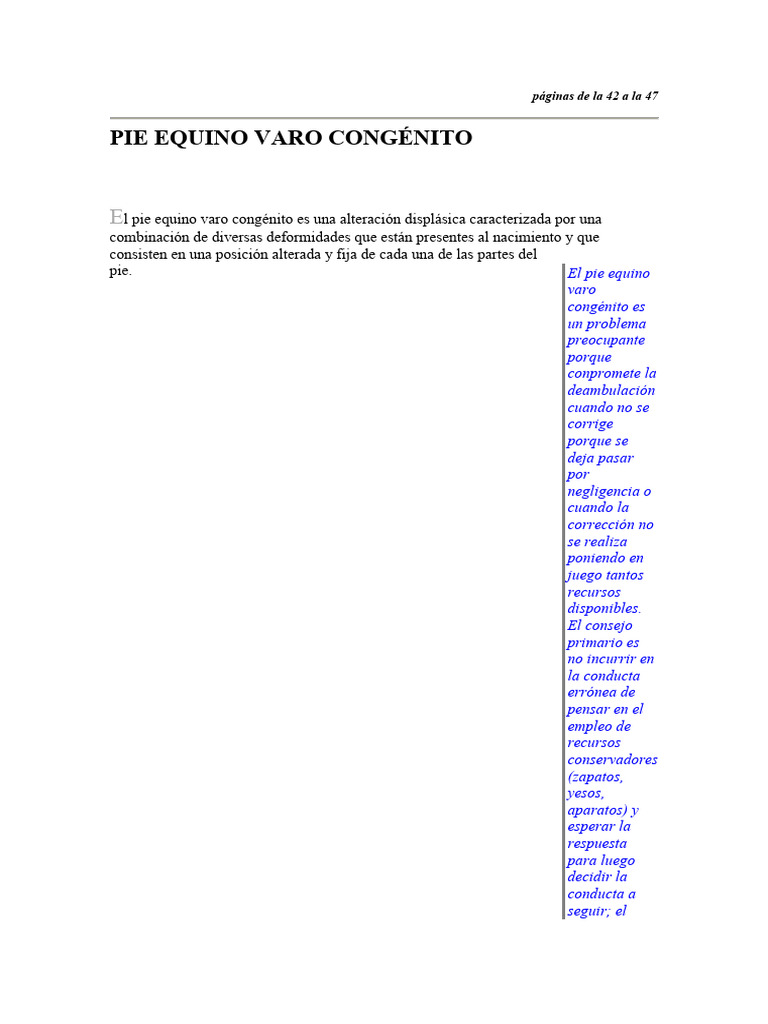 Pie Equino Varo | PDF