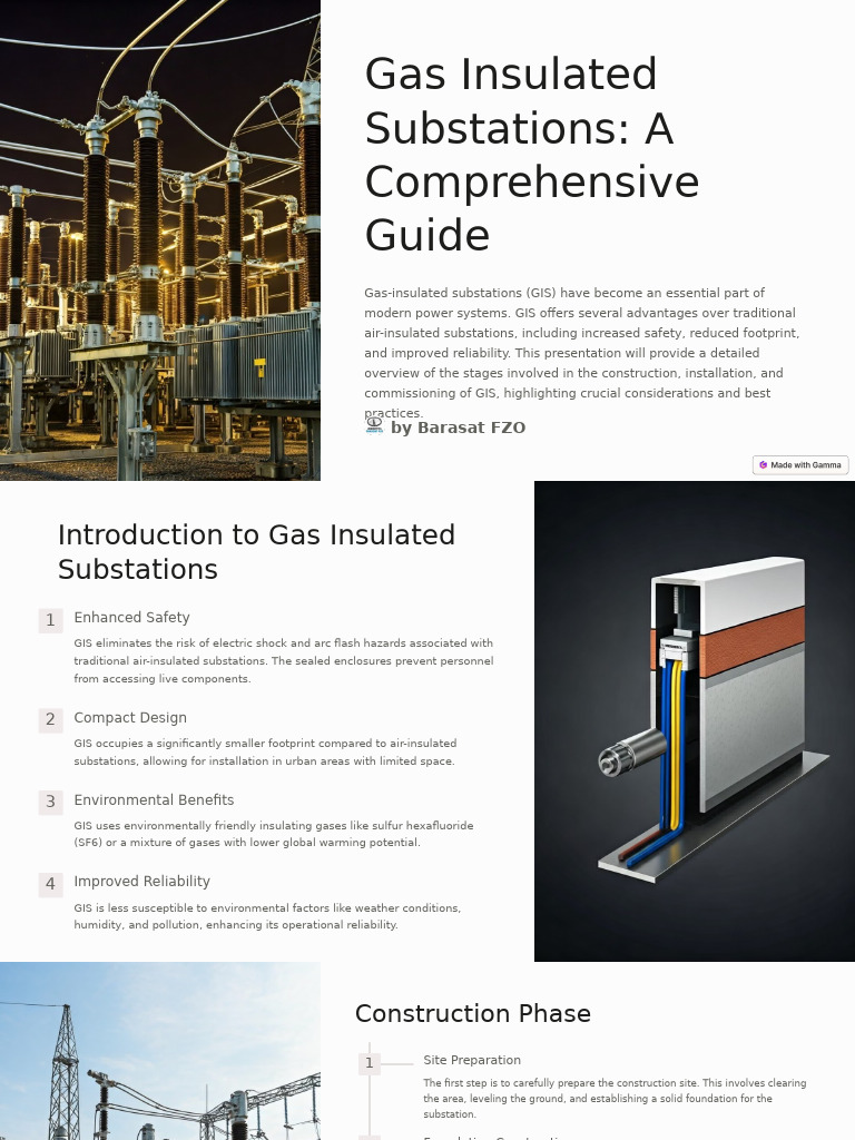 Gas Insulated Substations A Comprehensive Guide | PDF | Electrical ...