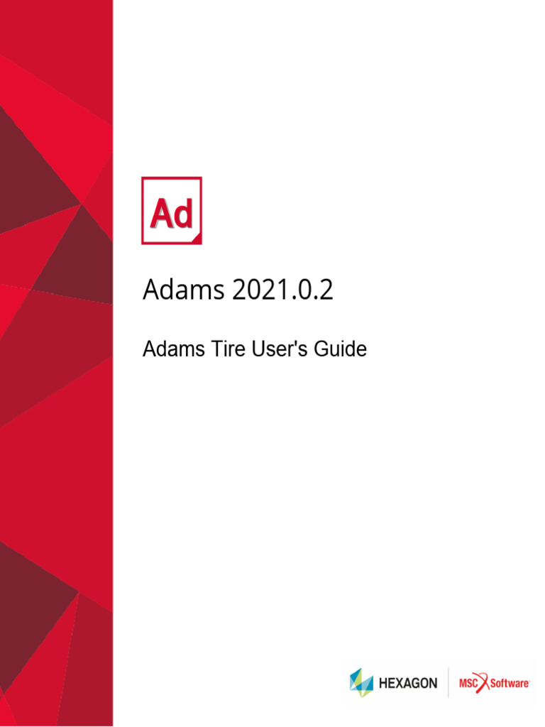 Adams 2021.0.2 Adams Tire User Guide | PDF