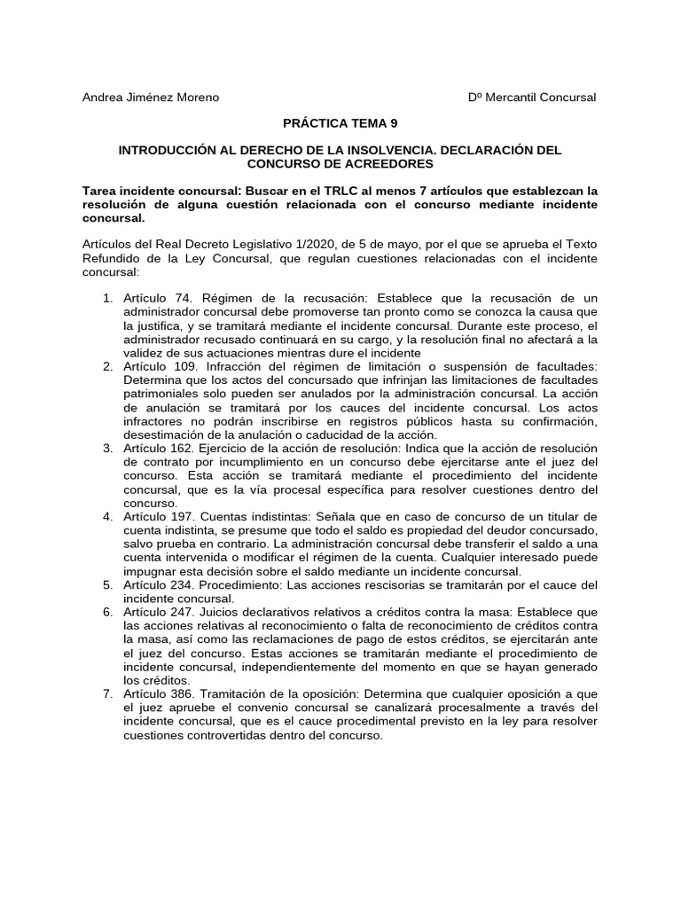 Práctica Tema 9 | PDF | Justicia | Finanzas y dinero